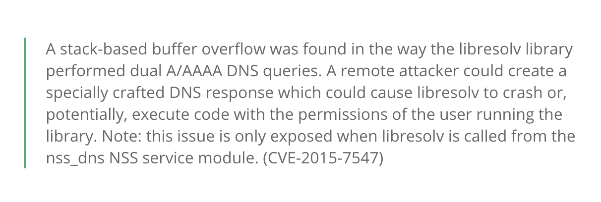 Critical Glibc Buffer Overflow Vulnerability In Getaddrinfo On Linux Cve 2015 7547 And Cve 2015